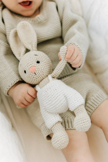 Knitted Friends Handmade Crochet Keepsake Toys and Rattles