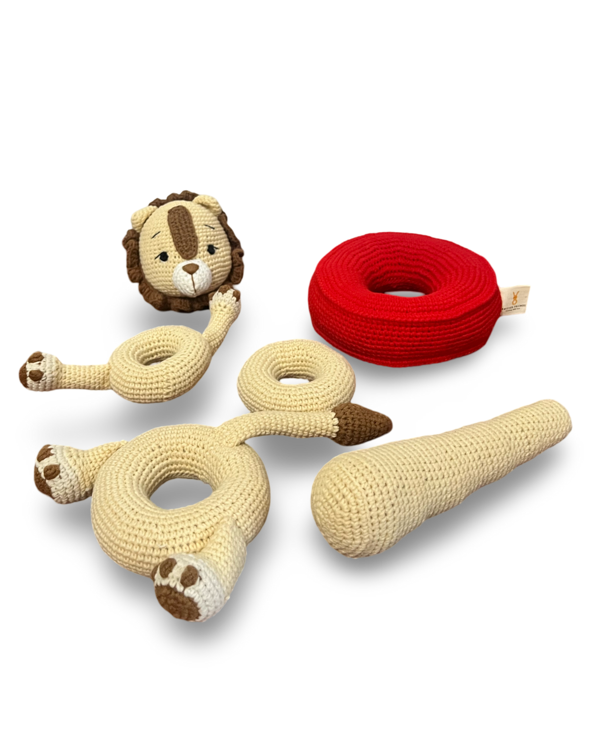 Lion Stackable Toy – Knitted Friends