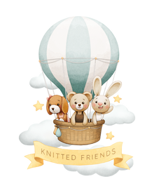 Knitted Friends Handmade Crochet Keepsake Toys and Rattles